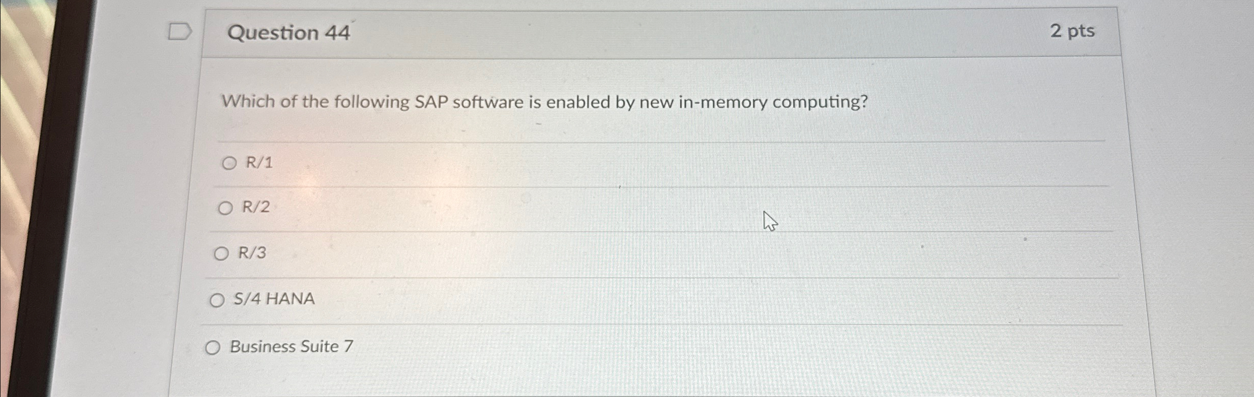 Solved Question 442 ﻿ptsWhich of the following SAP software | Chegg.com