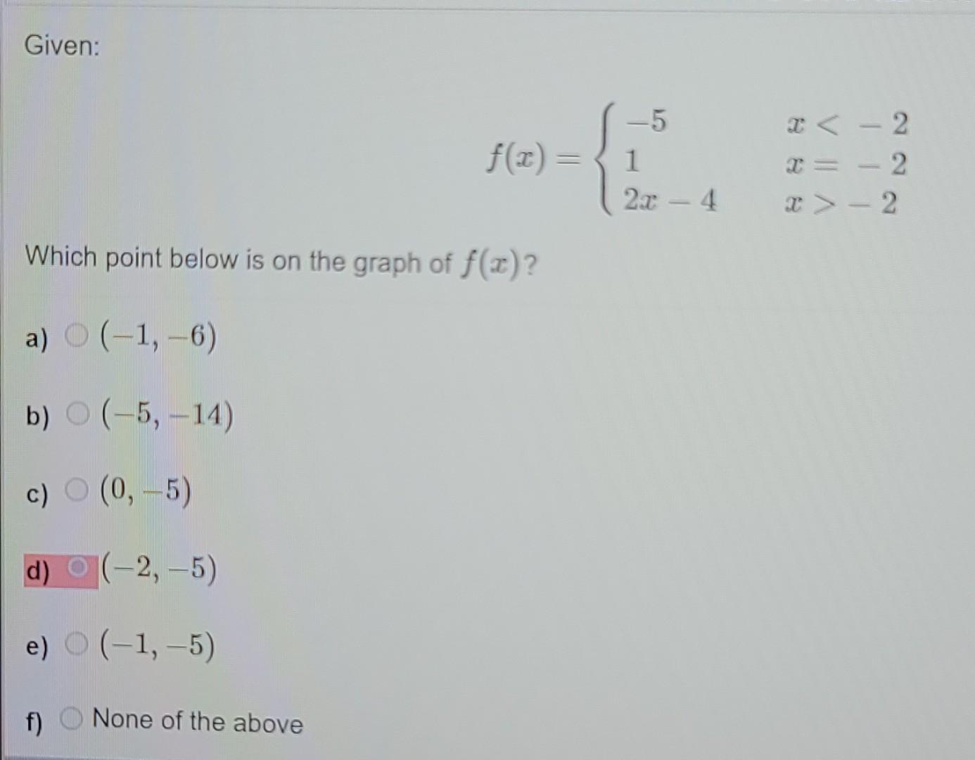 Solved Given the following functions, find (gof)(x). f(x)= | Chegg.com