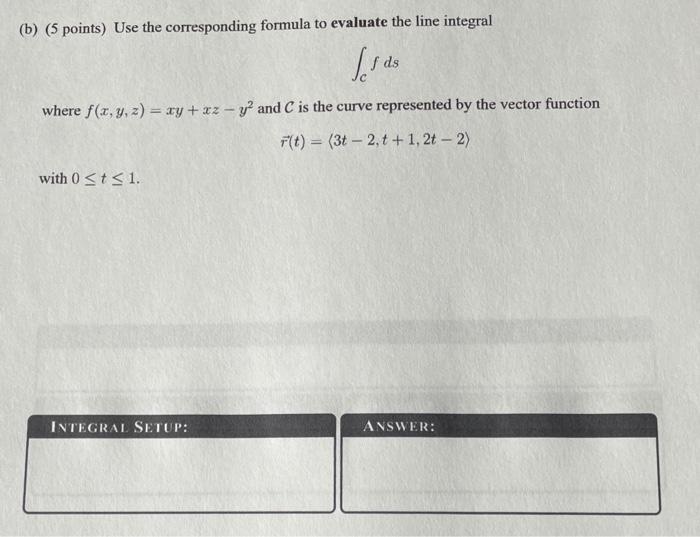 Solved (b) (5 points) Use the corresponding formula to | Chegg.com
