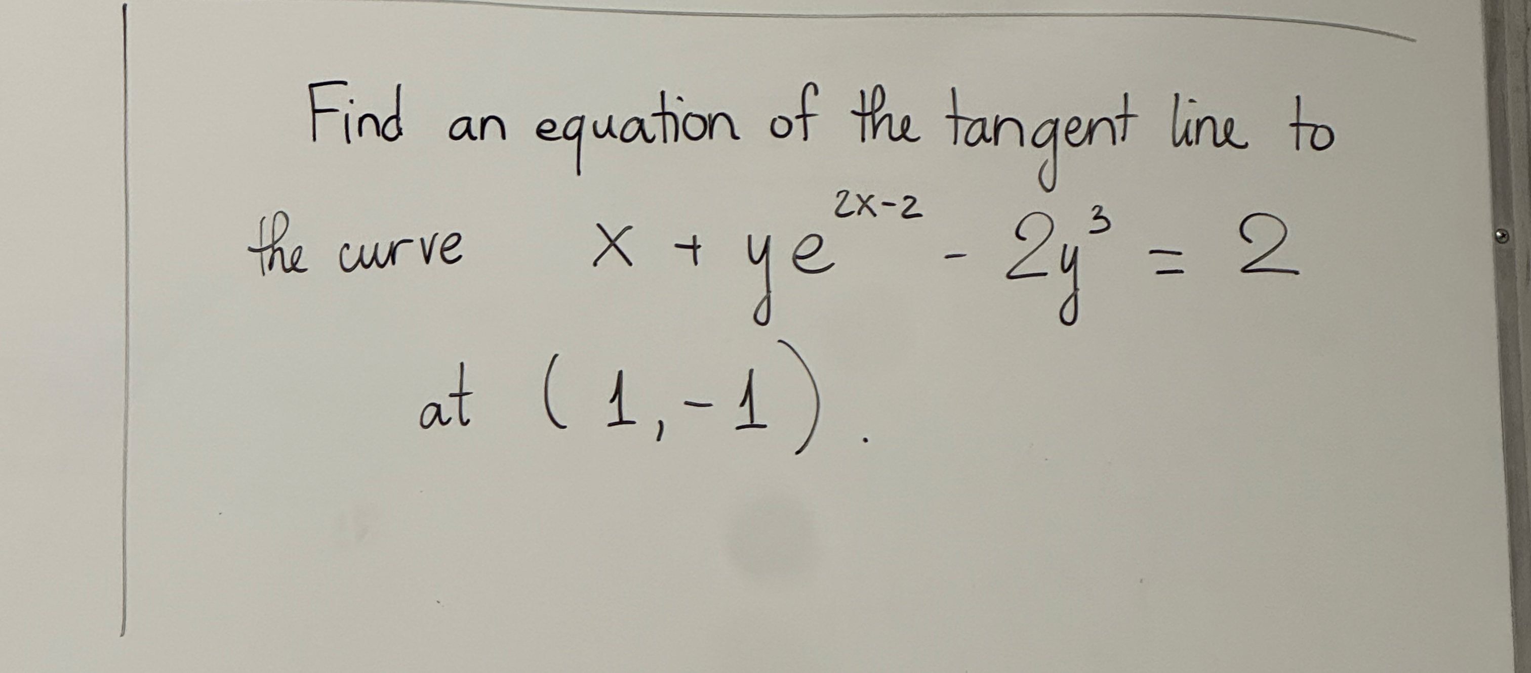 Solved Find an equation of the tangent line to the curve | Chegg.com