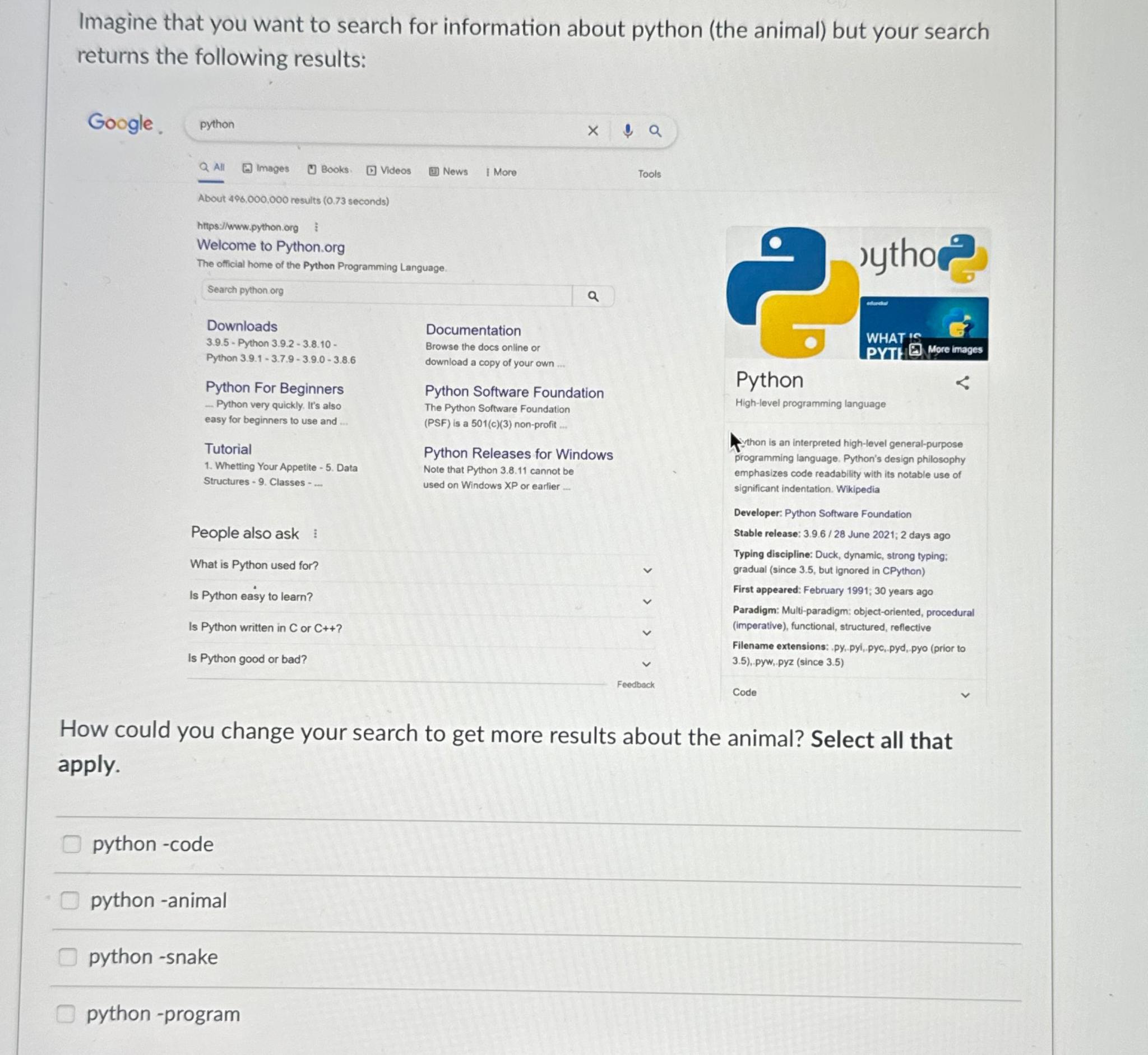Solved Imagine that you want to search for information about | Chegg.com
