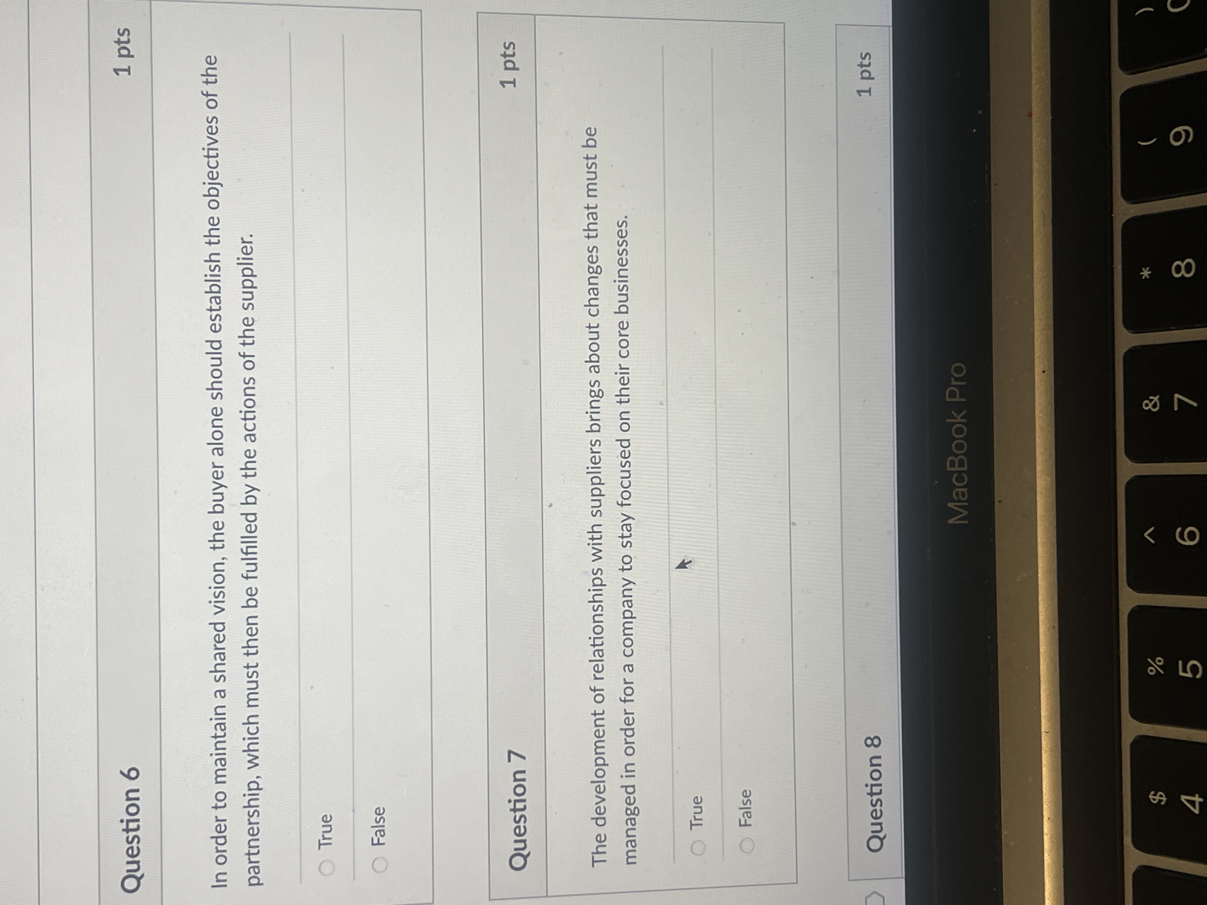 Solved Question 6In order to maintain a shared vision, the | Chegg.com
