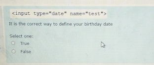 Solved It is the correct way to define your birthday | Chegg.com