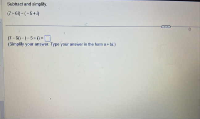 Solved Subtract and | Chegg.com