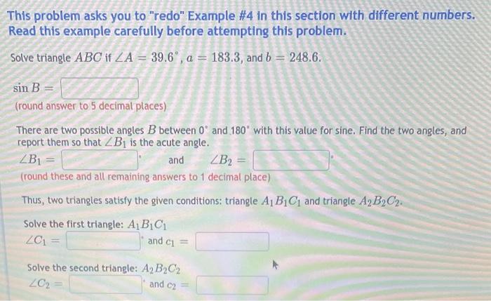 Solved This problem asks you to "redo" Example \#4 in this | Chegg.com