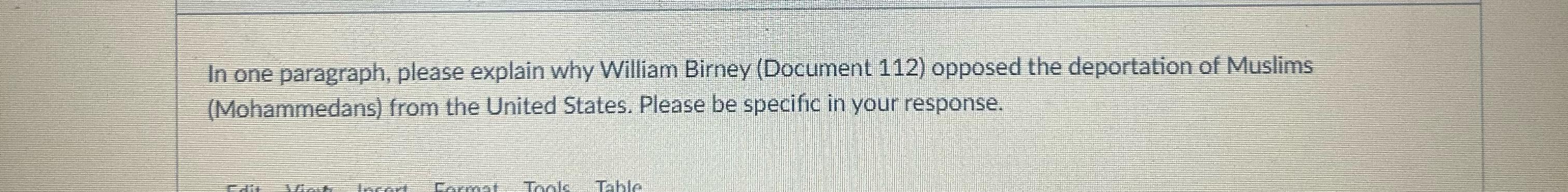 Solved In one paragraph, please explain why William Birney | Chegg.com