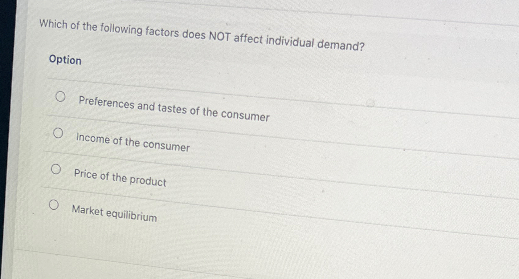 Solved Which of the following factors does NOT affect | Chegg.com