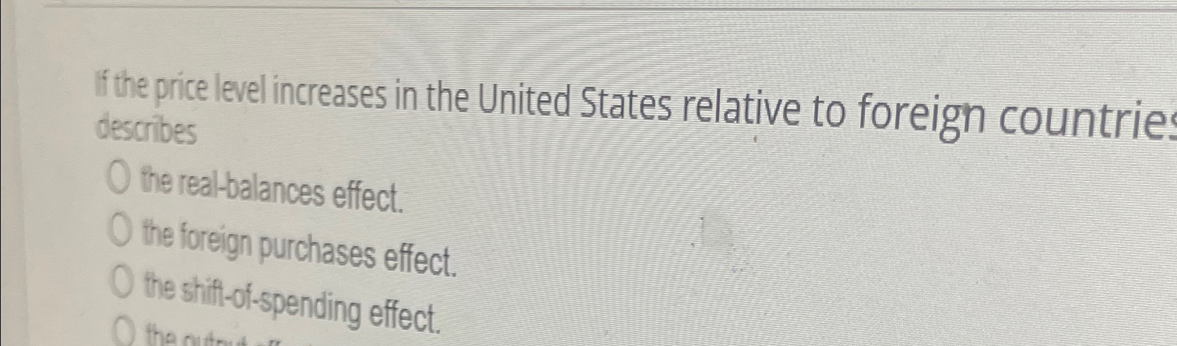 Solved If the price level increases in the United States | Chegg.com