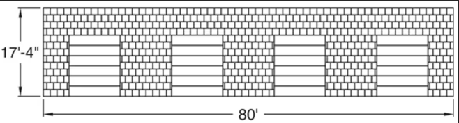 Solved Determine the number of 8-inch-high by 8-inch-wide by | Chegg.com