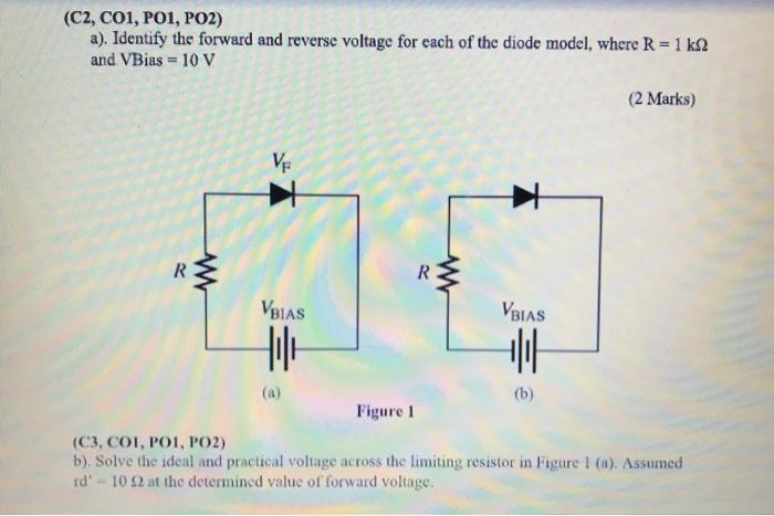 Solved (C2, C01, PO1, PO2) a). Identify the forward and | Chegg.com