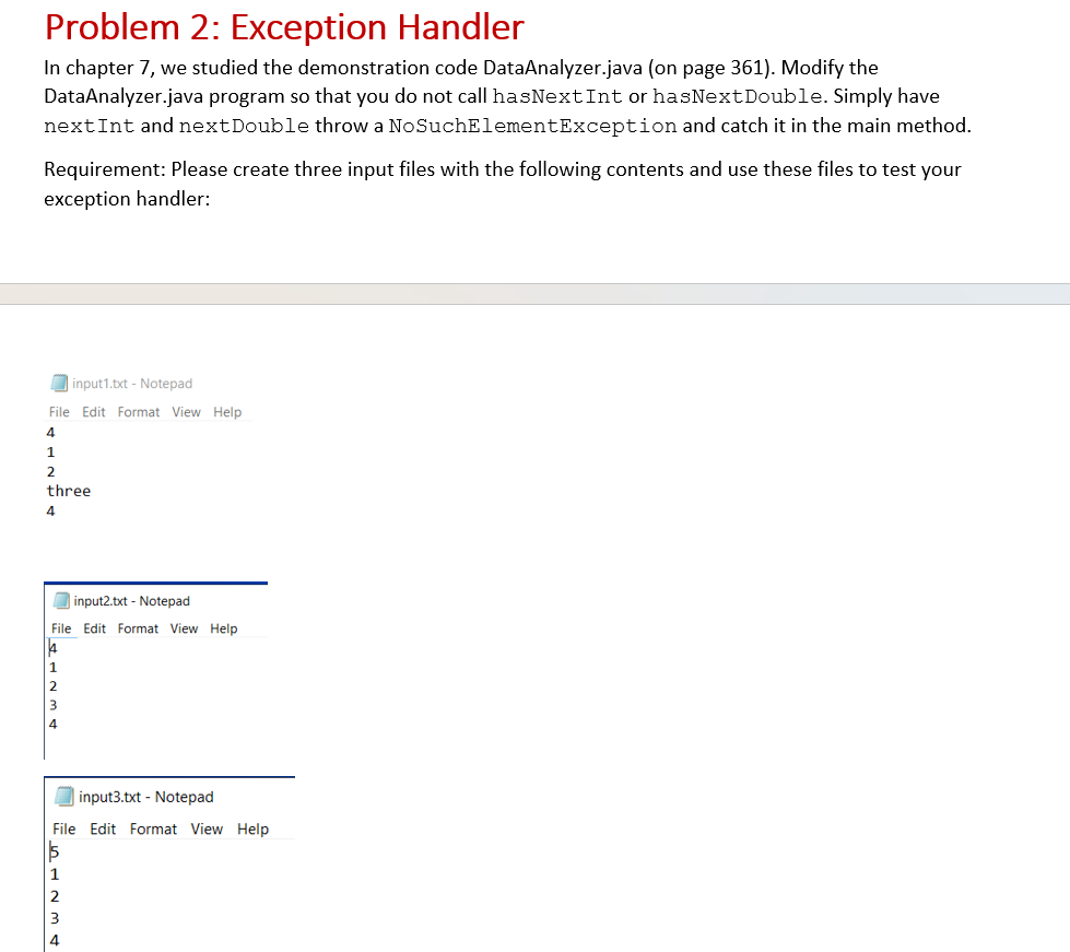 Solved Please use Java for the program Take a screenshot of | Chegg.com