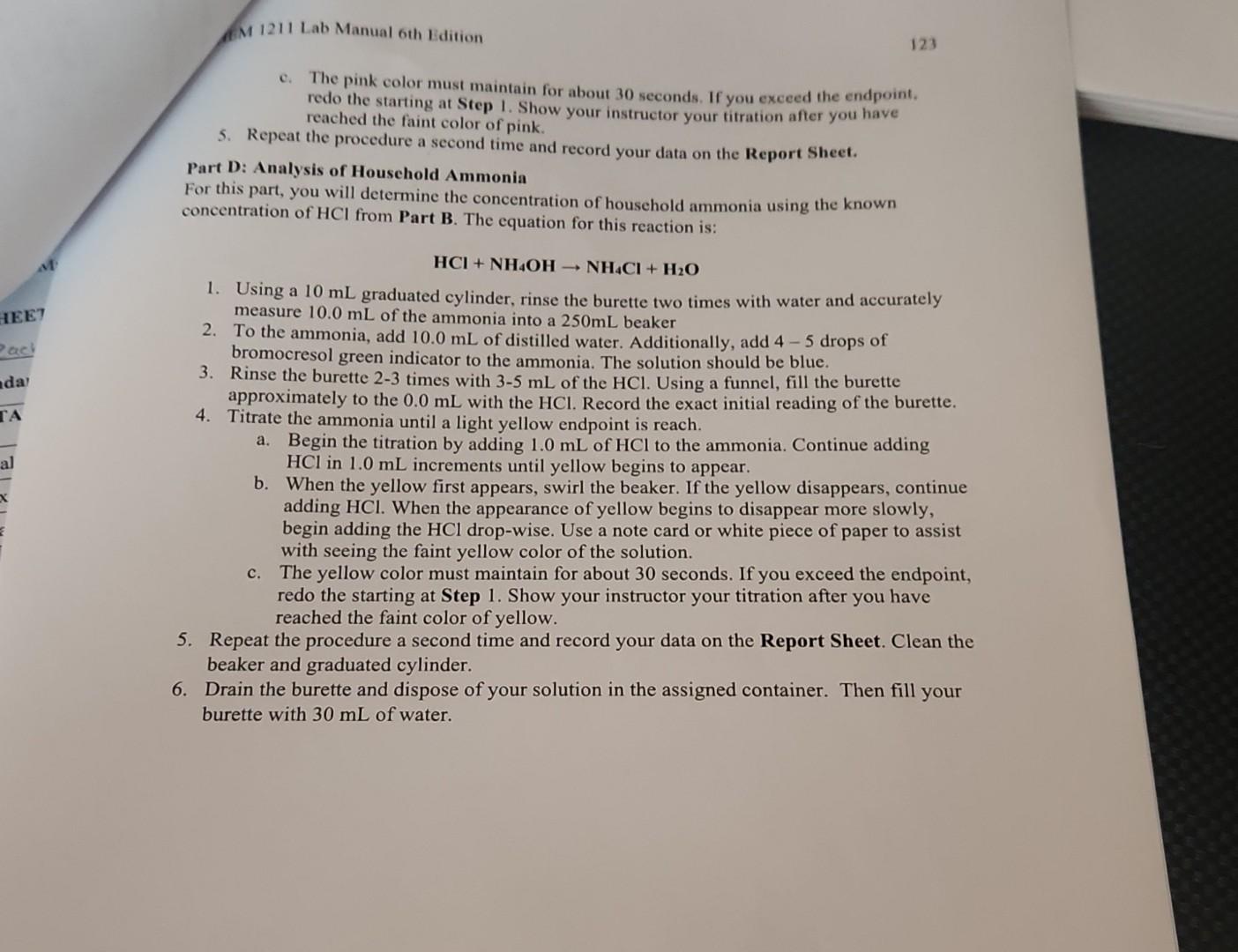 Part A: Standardization of the NaOH solution Part B: | Chegg.com