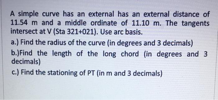 Solved A simple curve has an external has an external | Chegg.com