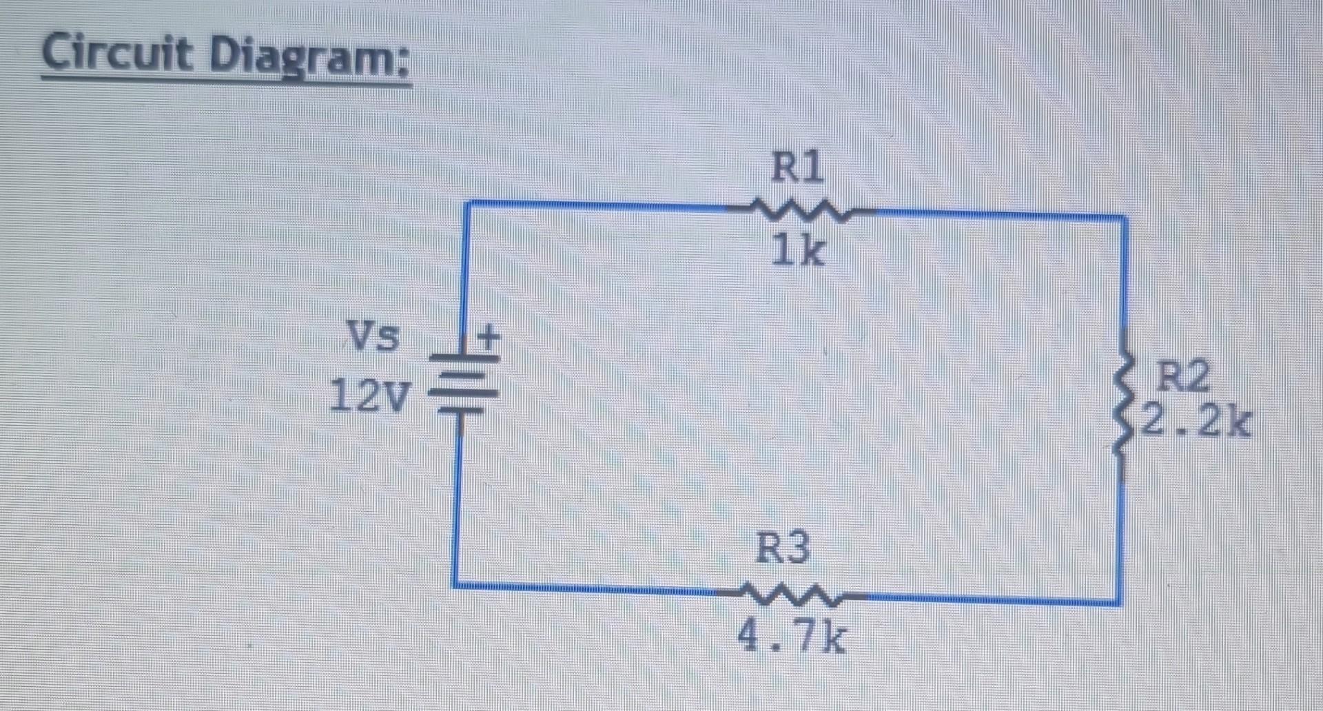 Solved Circuit Diagram:\r\n\r\nResults: A. Calculations\": | Chegg.com