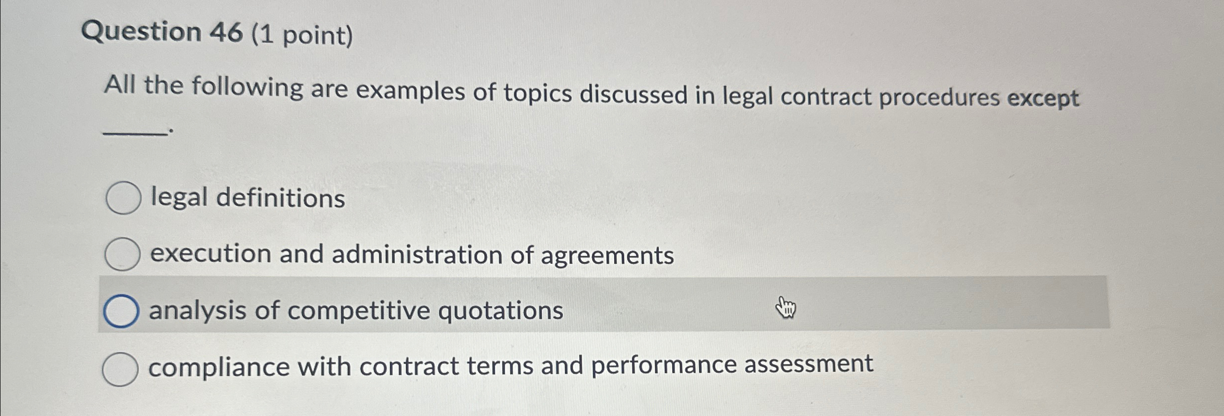 Solved Question 46 (1 ﻿point)All the following are examples | Chegg.com