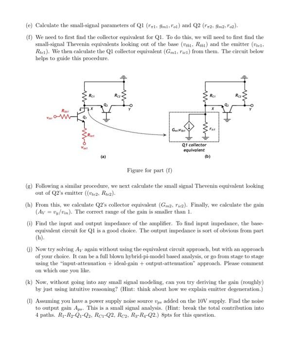 Solved Consider a cascode (CE-CB) amplifier variation as | Chegg.com