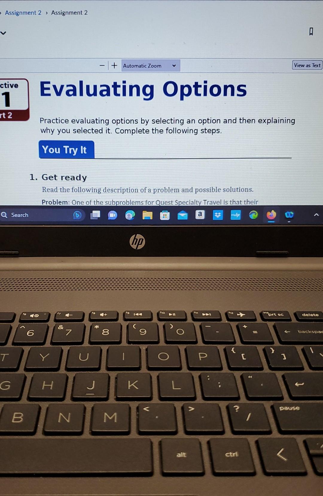 Solved Practice evaluating options by selecting an option | Chegg.com