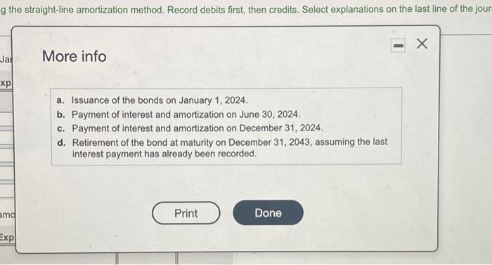 Solved g the straight-line amortization method. Record | Chegg.com
