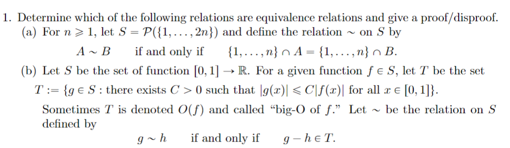 Solved Determine which of the following relations are | Chegg.com