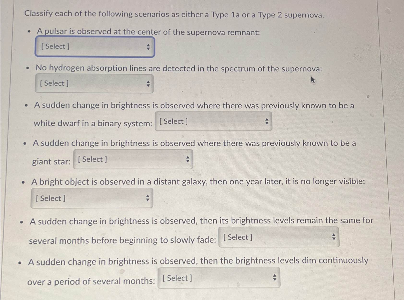Solved Classify each of the following scenarios as either a | Chegg.com