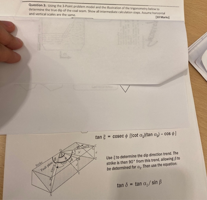Question 3: Using the 3-Point problem model and the | Chegg.com