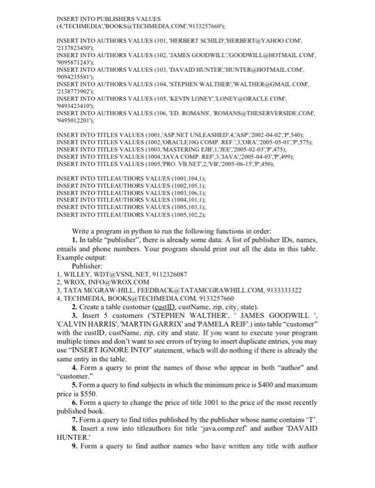 Solved "Fereate taele "project2". "titles" ( " title1D" | Chegg.com