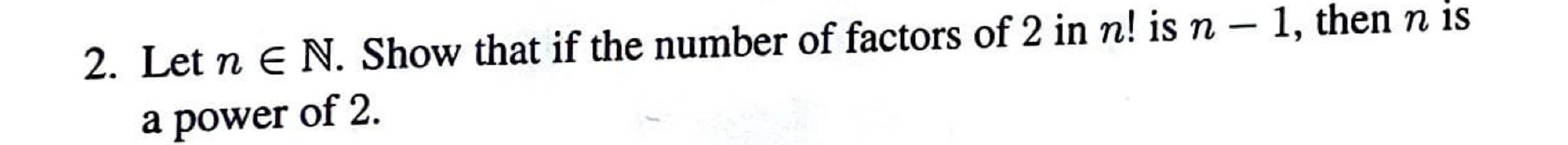 Solved If n is ﻿integer. Show that if the number of factors | Chegg.com