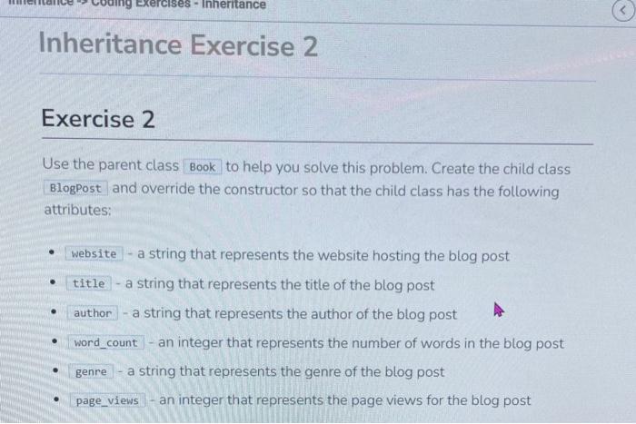 Solved Use the parent class to help you solve this problem. | Chegg.com