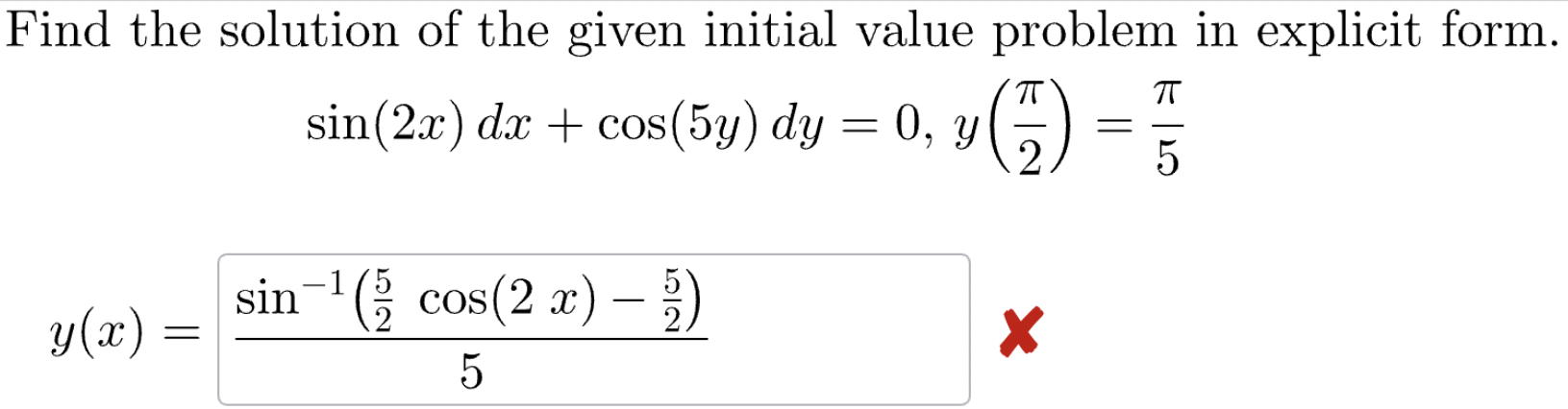 Solved Find the solution of the given initial value problem | Chegg.com