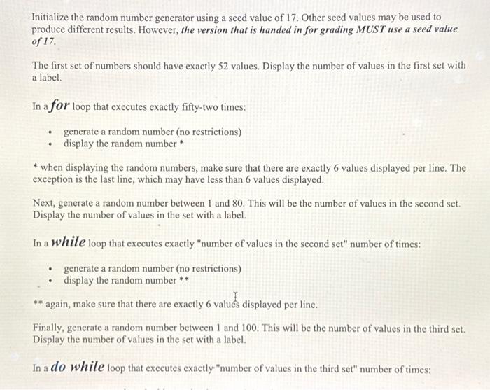 Solved Display the number of values in the set with a label. | Chegg.com