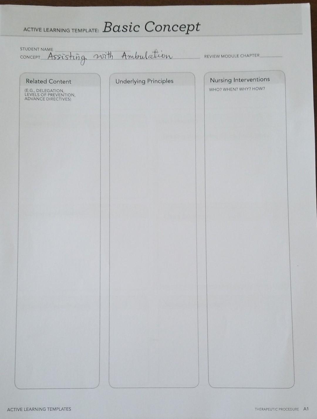 Solved Basic Concept ACTIVE LEARNING TEMPLATE: STUDENT NAME | Chegg.com