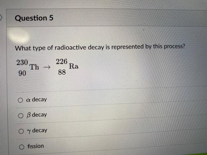 Solved What type of radioactive decay is represented by this | Chegg.com