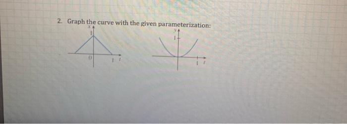 Solved 2 Graph The Curve With The Given Parameterizationc 