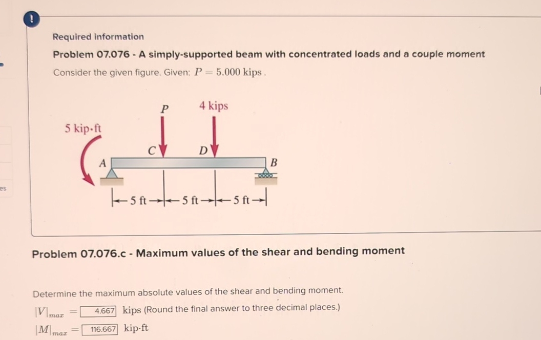 Solved !Required informationProblem 07.076 - ﻿A | Chegg.com