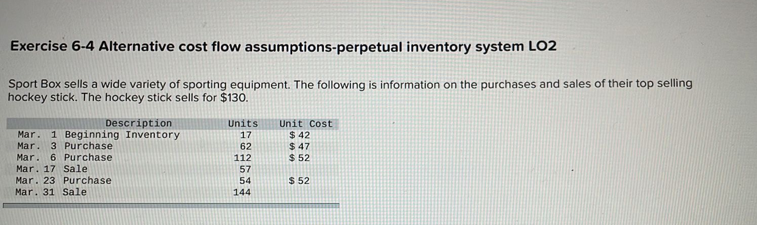 Exercise 6-4 ﻿Alternative cost flow | Chegg.com
