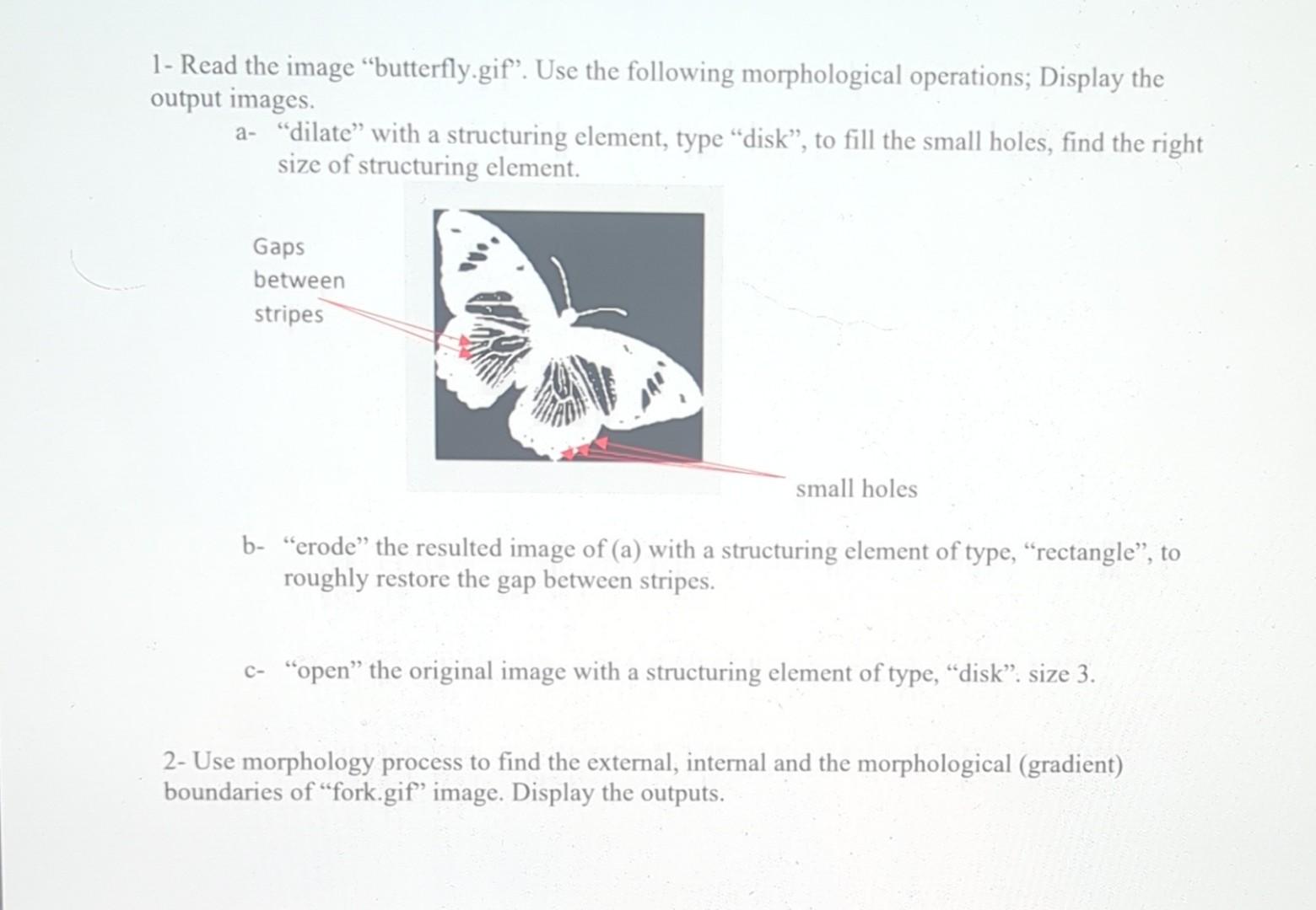 Solved 1- Read the image Solved 1- Read the image