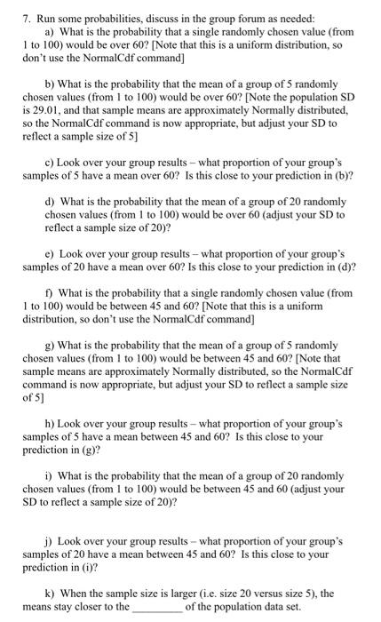 Solved Task: Our population is the data set with values 1 to | Chegg.com