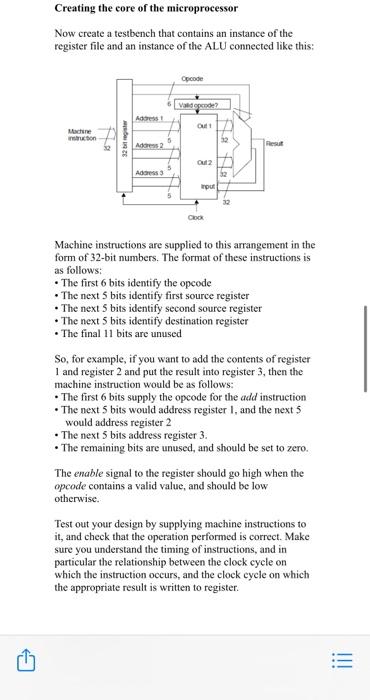 Overview In this project you will build a simple part | Chegg.com
