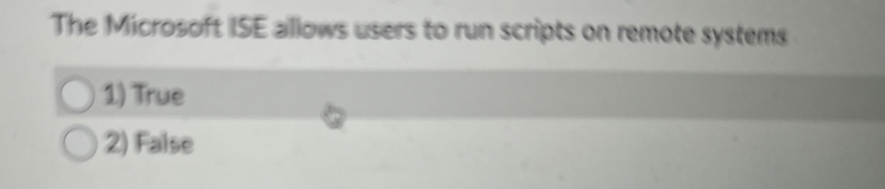 Solved The Microsoft ISE allows users to run scripts on | Chegg.com