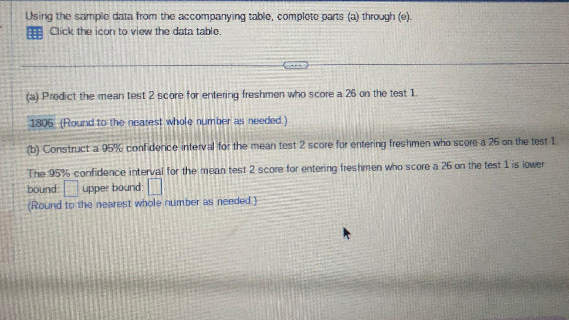 Solved Using the sample data from the accomparying table, | Chegg.com