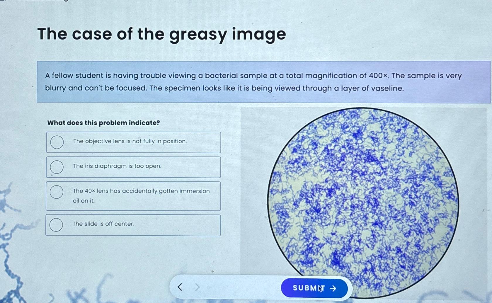 Solved The case of the greasy imageA fellow student is | Chegg.com