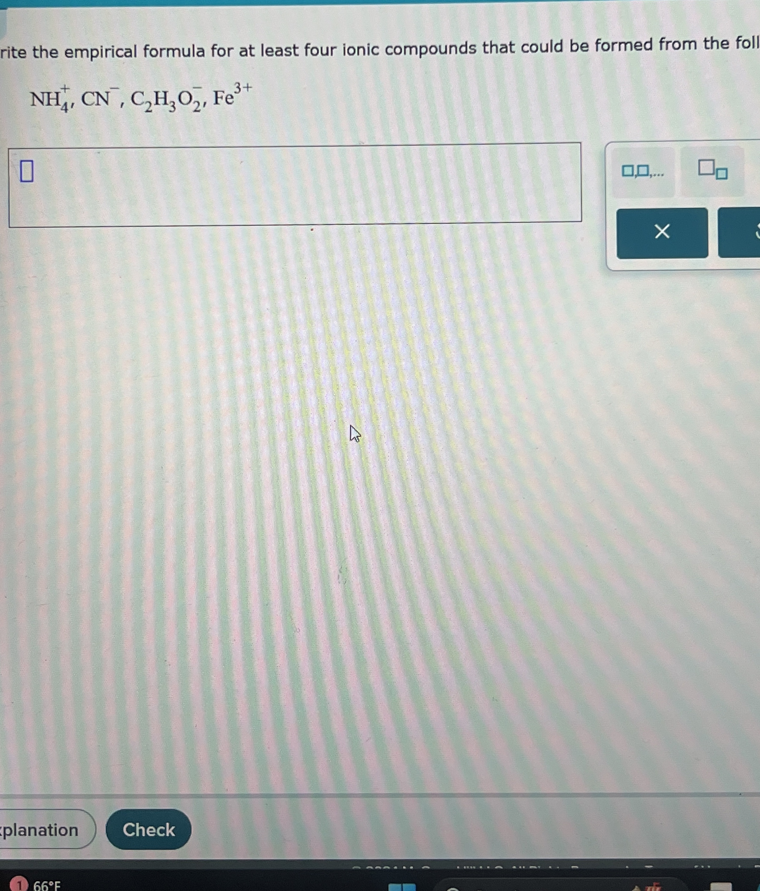 Solved rite the empirical formula for at least four ionic | Chegg.com