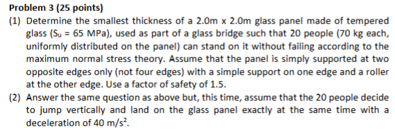 Solved Problem 3 (25 ﻿points)(1) ﻿Determine the smallest | Chegg.com