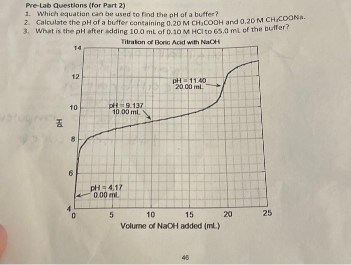 Pre-Lab Questions (for Part 2) 1. Which equation can | Chegg.com