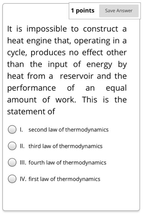 Solved 1 points Save Answer It is impossible to construct a | Chegg.com