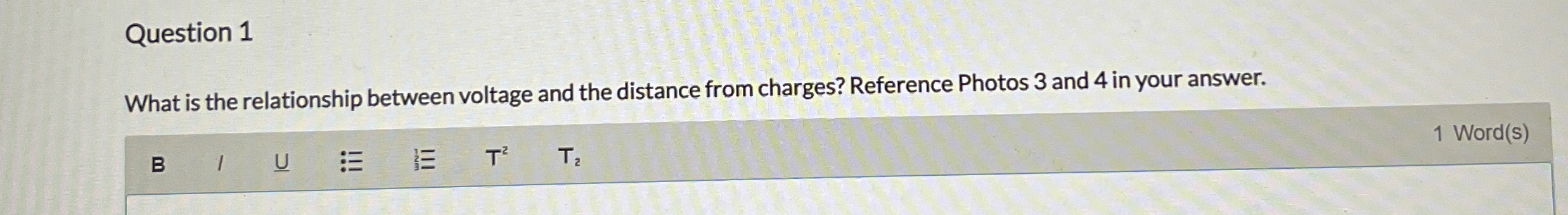 Solved Question 1What is the relationship between voltage | Chegg.com