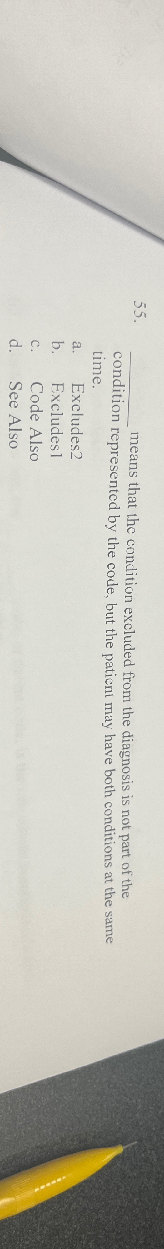 Solved means that the condition excluded from the diagnosis | Chegg.com