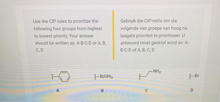 Solved Use the CIP rules to prioritize the following four | Chegg.com