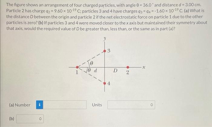 Solved The figure shows an arrangement of four charged | Chegg.com