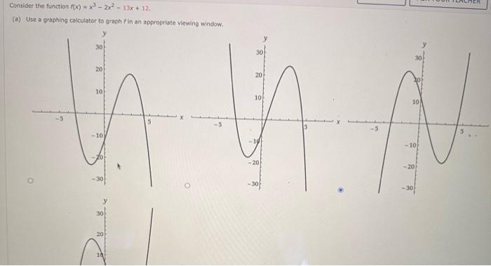 Solved (b) Use the ZOOM feature on the calculator to | Chegg.com